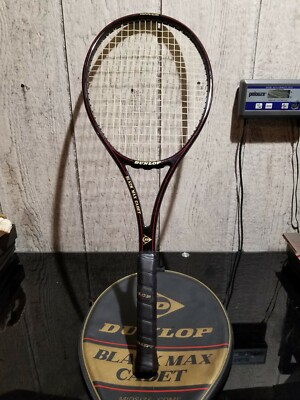 Dunlop Black Max Cadet Midsize Tennis Racquet with Cover | eBay