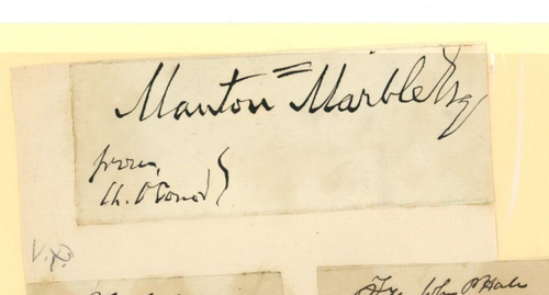 3 Autographs Manton Marble Journalist John P. Hale Politician Henry ...