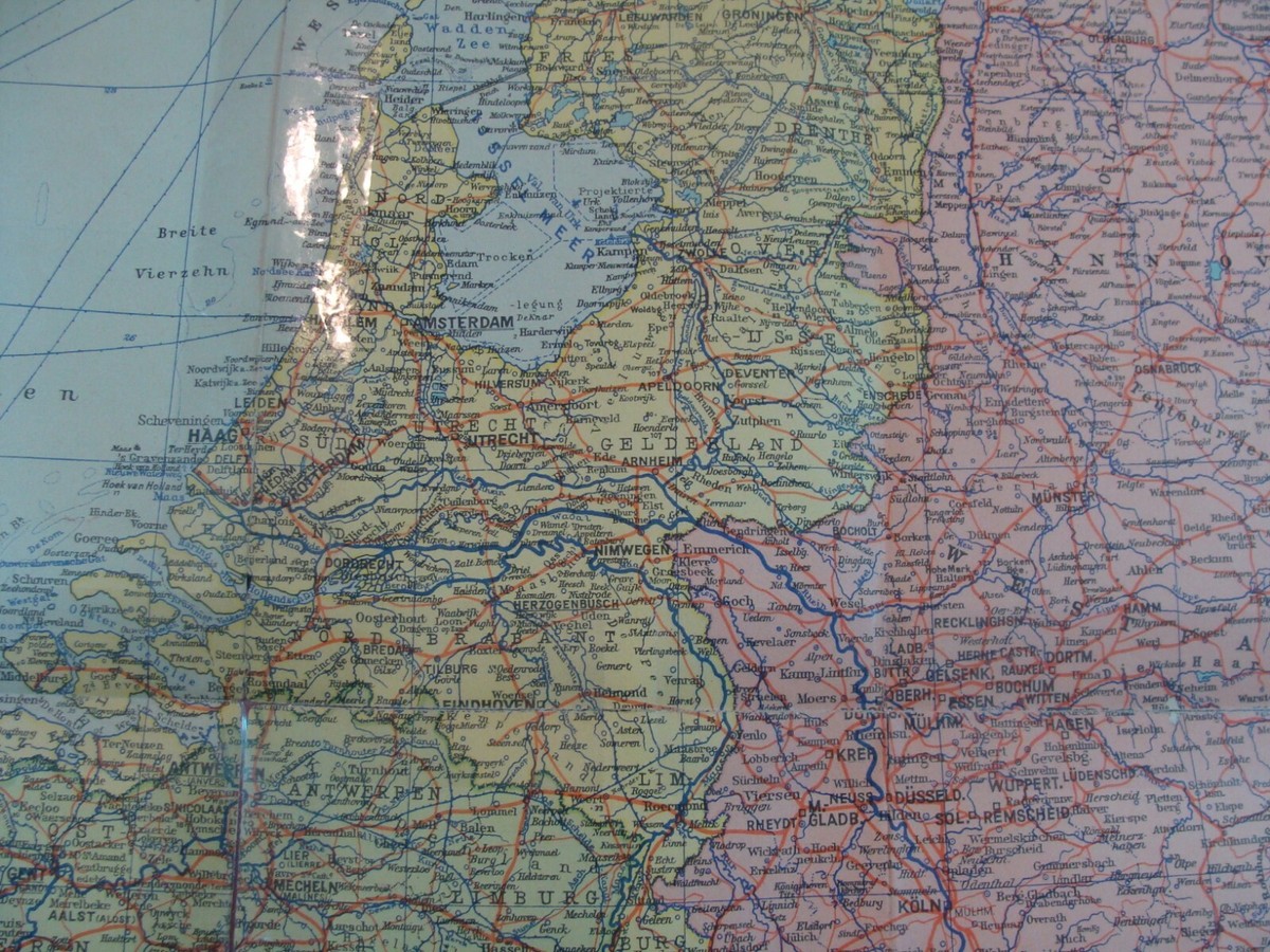 Netherlands Map 1940s
