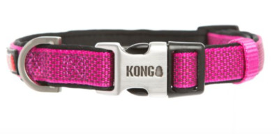 KONG Comfort Padded Dog Collars Metal BUCKLE BRAND NEW! PINK XL!! | eBay