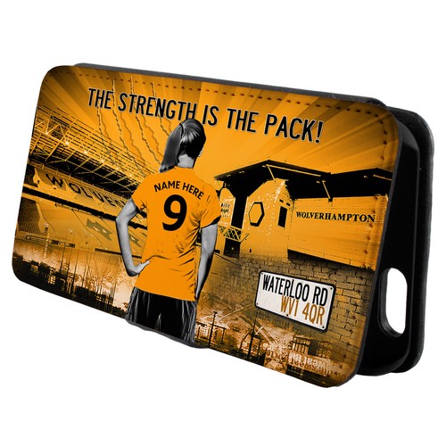 Personalised Wolverhampton iPhone Case Womens Supporter Flip Phone ...