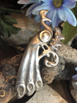 Vintage Old Taxco 925 Sterling Peacock Repousse Large Pin 4", 19.1g ...
