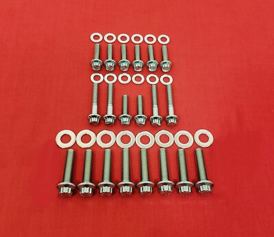 2017 & UP HARLEY M8 TRANSMISSION TRANS POLISHED STAINLESS 12PT BOLTS ...