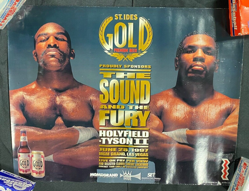 1997 BUDWEISER World Heavyweight Tyson vs Holyfield 2 Boxing Poster ...