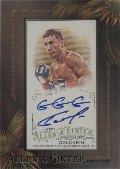 2016 Topps Allen & Ginter - Mini Framed Autographs Gennady Golovkin # ...