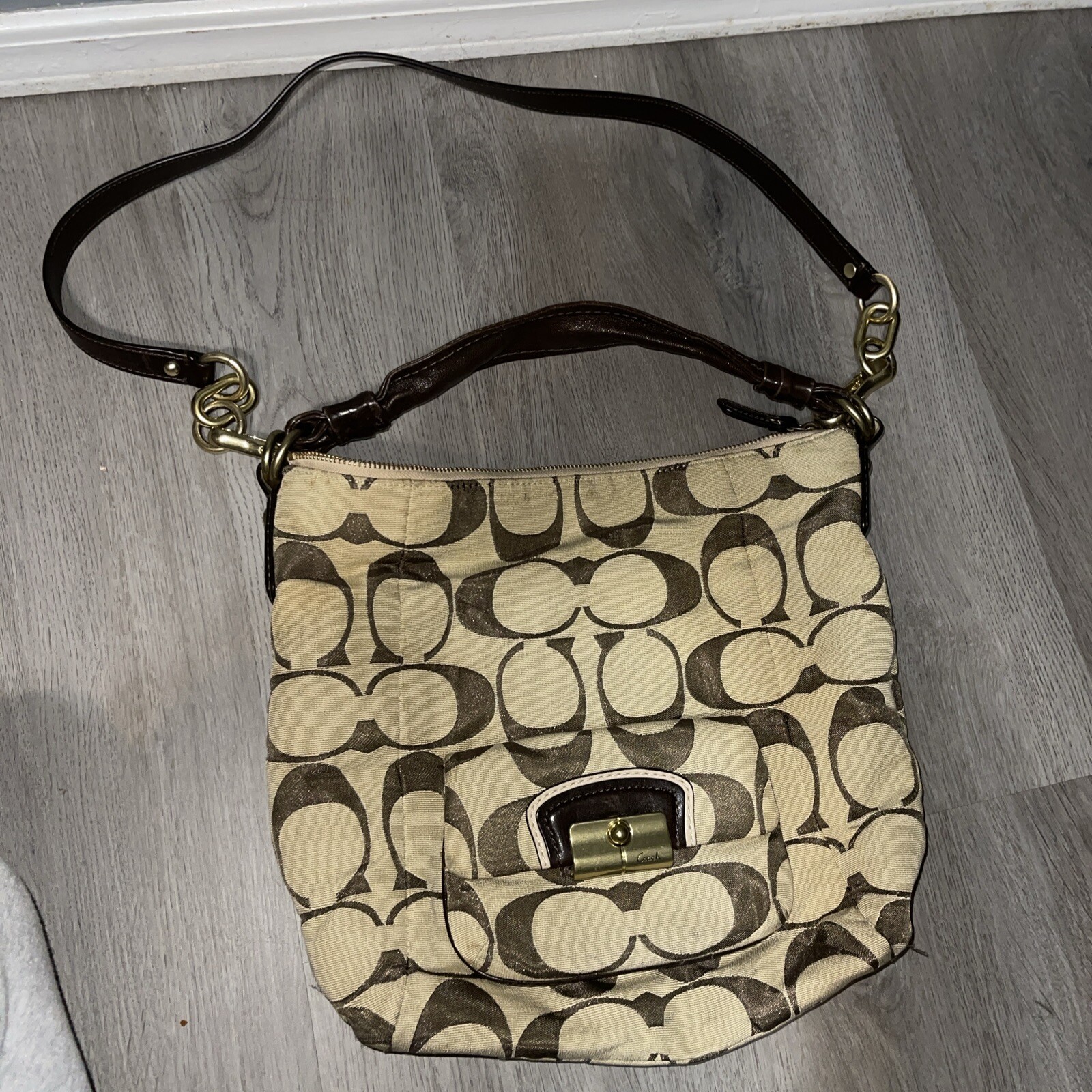 Coach Kristin Signature Ott Hobo Bag Purse 14786 Ret.… - Gem