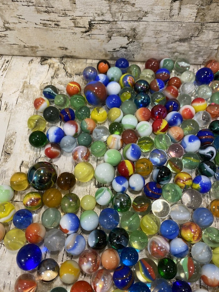 MARBLES Small, Medium And Large Multicolor Lot Of 315 Marbles .!! | eBay