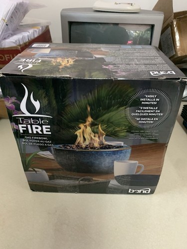 Bond Gas Fire Bowl for Outdoor Table, Deco Firepit NEW Outdoor Propane ...