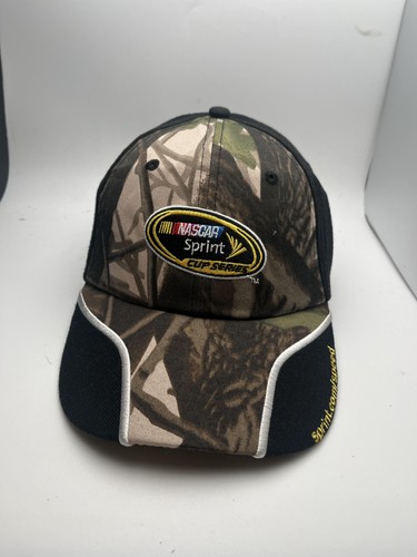 NASCAR Sprint Cup Series Hat Cap Snap Back Mens Camo Black Racing Race ...