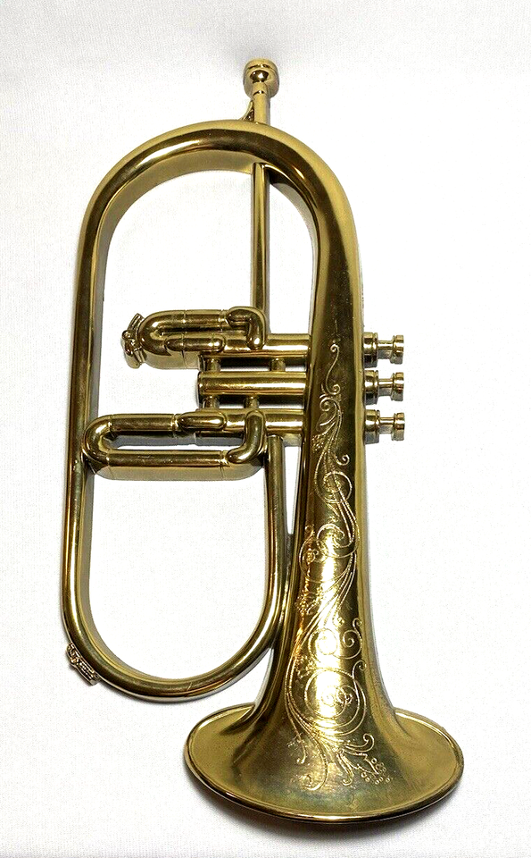 SYROCO ~ Vintage 17" Gold-Toned Hard Plastic "TRUMPET" Art Wall Plaque ...