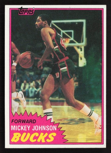 Mickey Johnson 1981-82 Topps #MW98 Milwaukee Bucks EX a | eBay