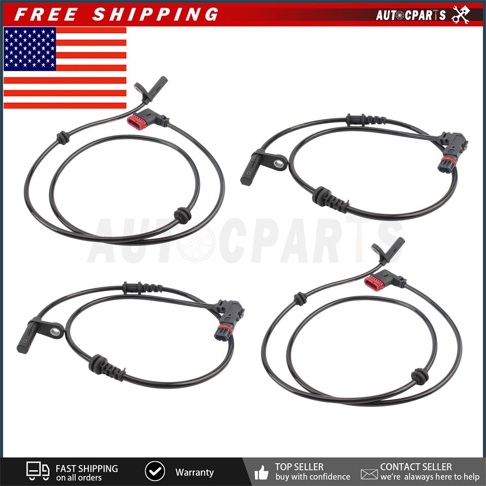 Front Rear ABS Wheel Speed Sensor For Mercedes C-Class C250 C300 C350 ...