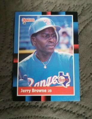 1988 Donruss Texas Rangers Baseball Card #408 Jerry Browne | eBay