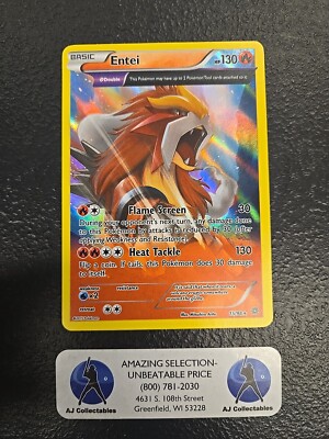 Entei 15/98 Ancient Origins Holo Foil Rare Pokémon TCG Card NM | eBay