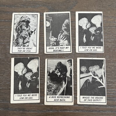 1963 TOPPS MONSTER LAFFS MIDGEE TRADING CARD LOT OF 6 CARDS NICE! | eBay
