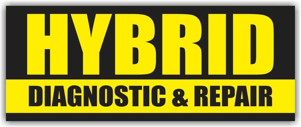 HYBRID DIAGNOSTIC REPAIR Advertising Banner Vinyl Sign Service Mechanic ...