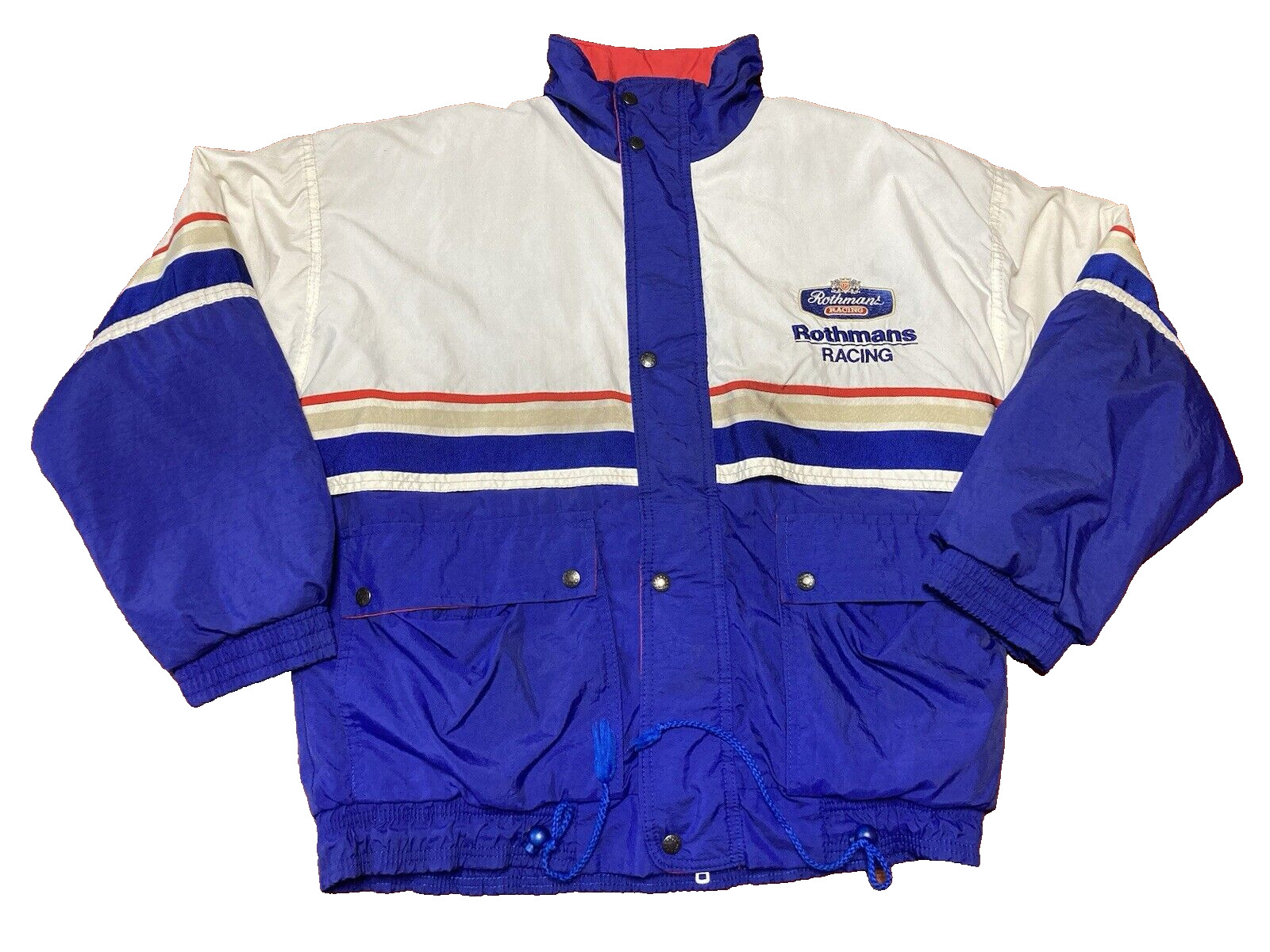 Vintage Rothmans Racing Team Jacket Size Medium Blue … - Gem