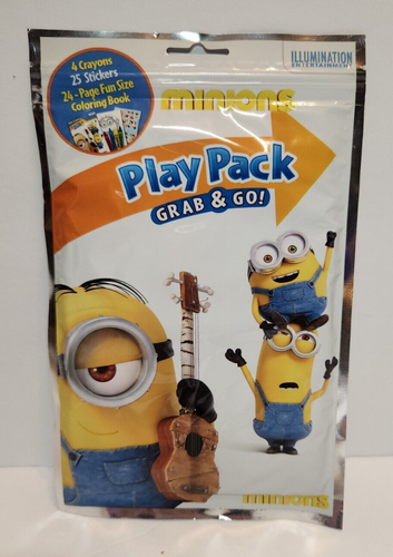 Minions: Play Pack Grab & Go! Crayons/Stickers/Coloring Book | eBay