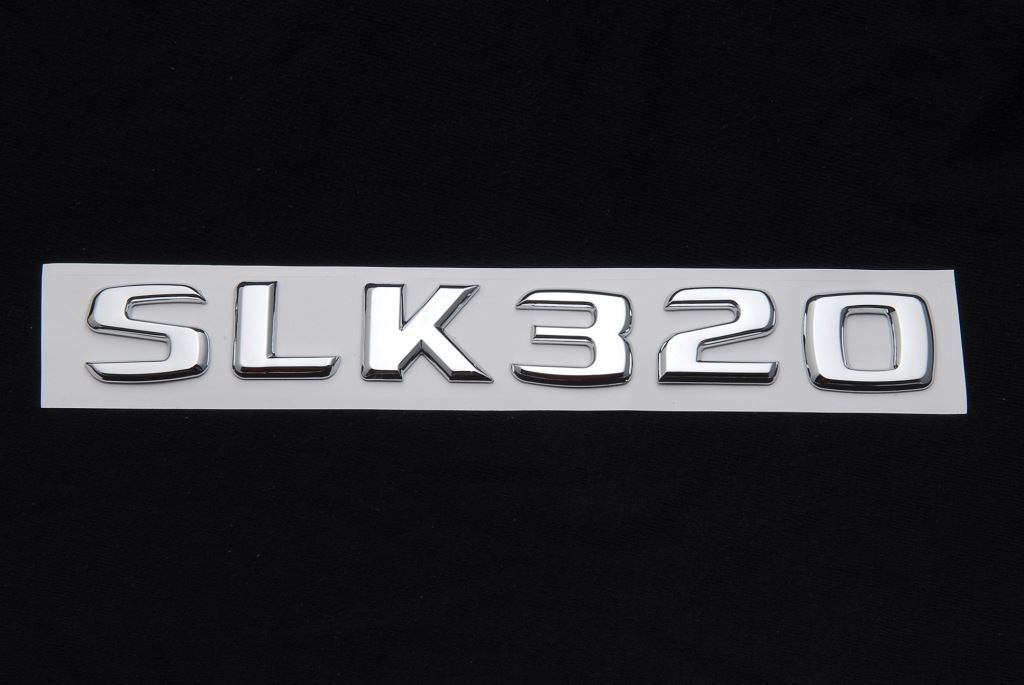 Trunk Lid Rear Emblem Badge Chrome Letters SLK 320 fit for Mercedes ...