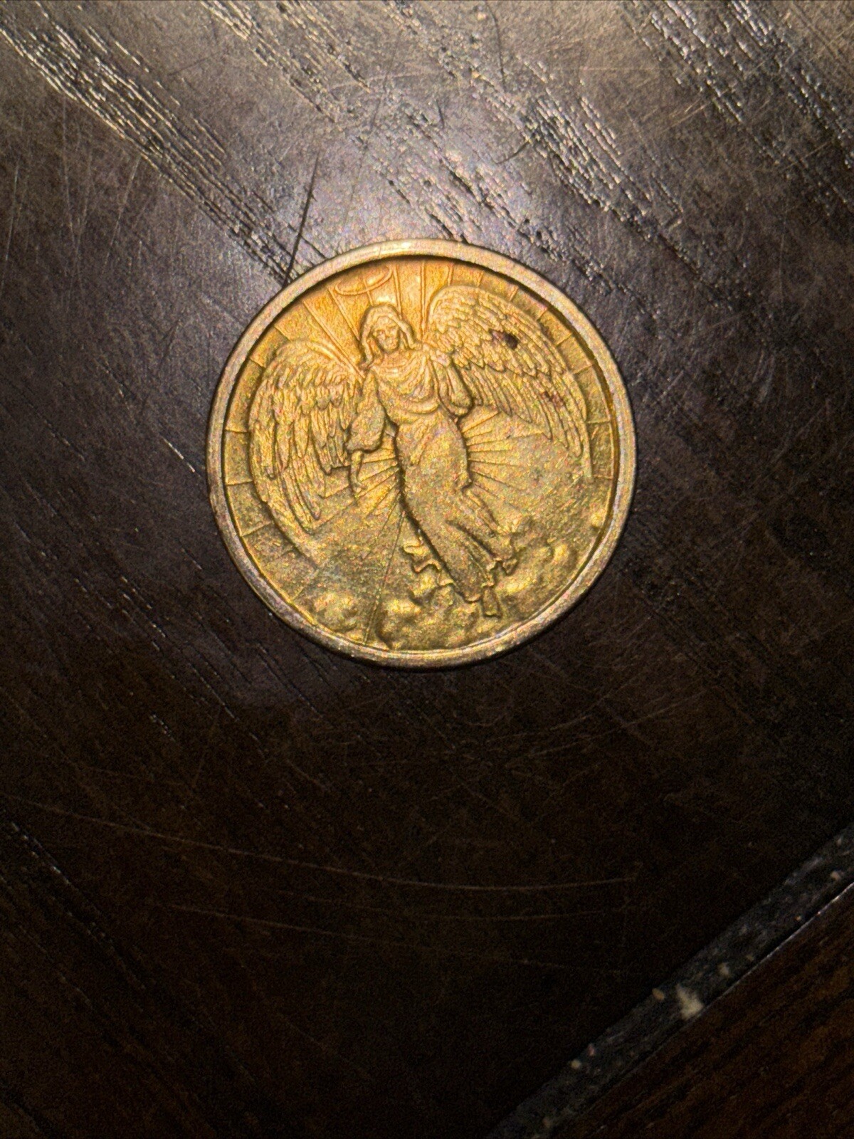 Double Sided Gold Angel Coin - Collector Item | eBay