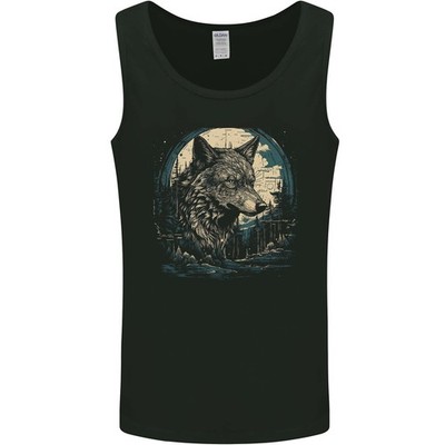 Tribal Wolf With the Moon Werewolf Lycan Mens Vest Tank Top | eBay