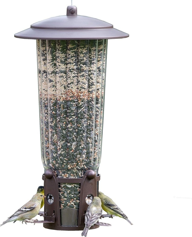 4LB Wild Bird Feeder w/Flexports Squirrel Proof Bird Feeder Weather ...