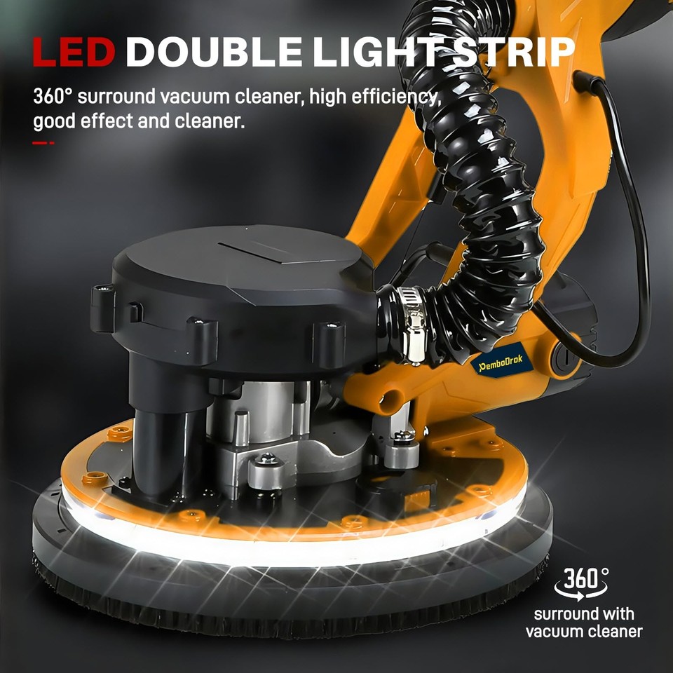 Drywall Sander - Popcorn Ceiling Removal Tool with Vacuum Dust ...