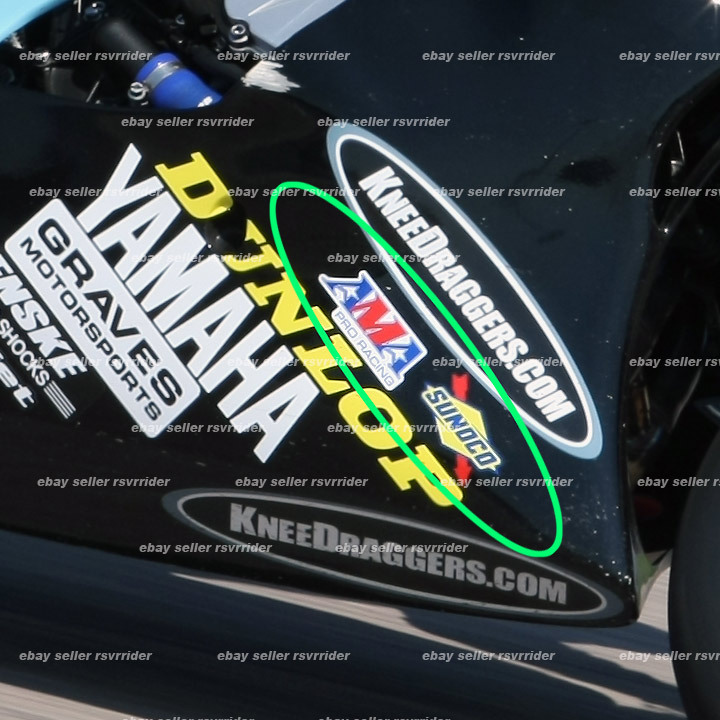 ama sunoco superbike racing decals set (4 decals) | eBay