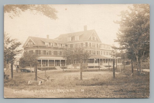 Lake Parlin House RPPC Maine—Antique Photo—Jackman—West Forks—Somerset ...