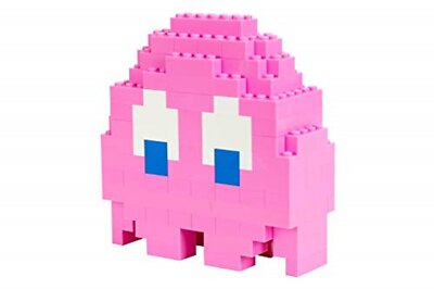Strictly Briks BANDAI NAMCO Pac-Man Pinky Ghost - 116 Pieces 3D Build ...