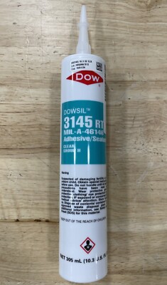 Dowsil 3145 RTV, Clear, 10.3 OZ Tube, Silicone Adh. Sealant MIL-A-46146 ...