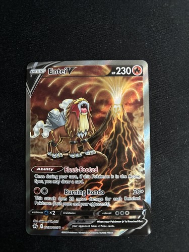 Pokemon Entei V GG36/GG70 Alt Art Crown Zenith Galarian Gallery - NM | eBay