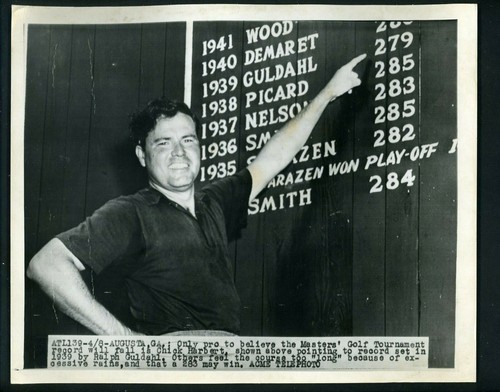 Chick Harbert 1948 Masters Auguste Georgia Golf Press Photo | eBay