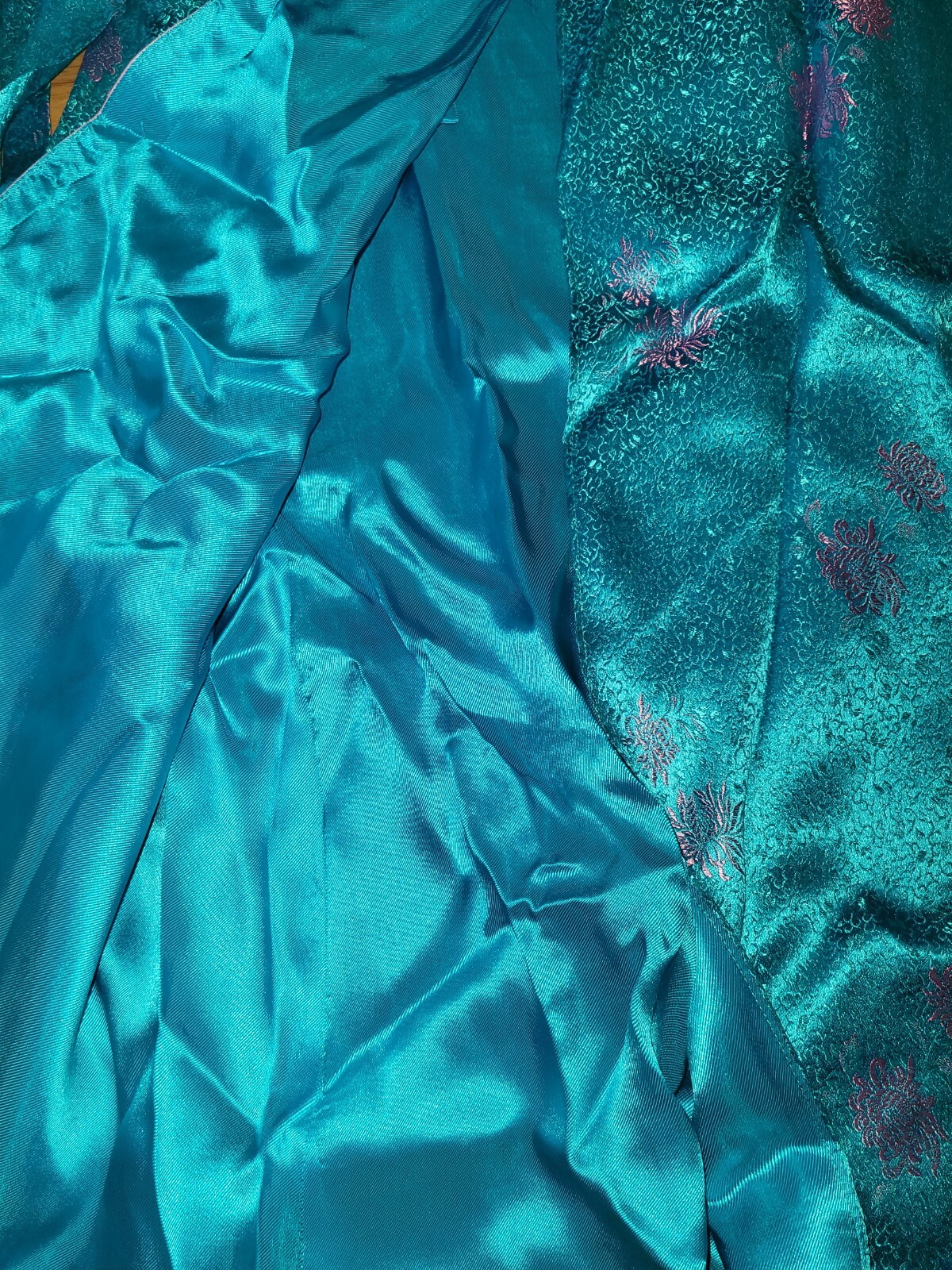 Vintage Chinese Brocade House Robe~1940 Style Silk? … - Gem