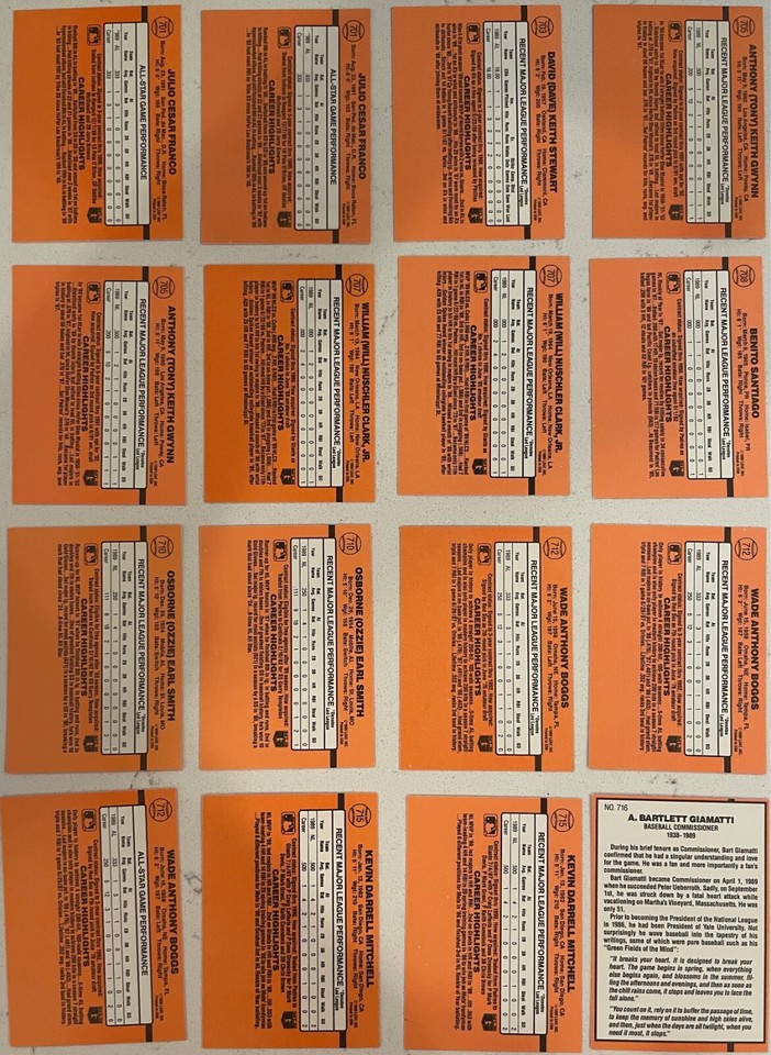 ** COMPLETE, 121-CARD SET of 1990 DONRUSS Error Cards ** | eBay