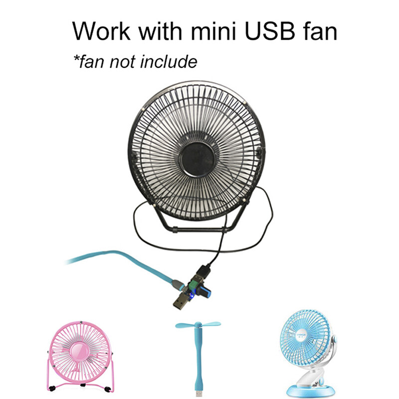 USB Fan Speed Controller DC 4V-12V 5W Multi-Gear Mute Auxiliary Cooling ...