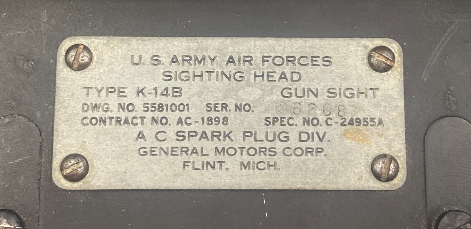 P-51D Fighter K-14B Gyro Gunsight WWII Aircraft gun sight WW2 | eBay