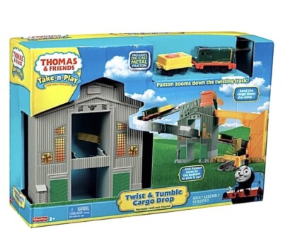 Thomas and Friends Take-n-Play Twist and Tumble Cargo Drop + Paxton ...