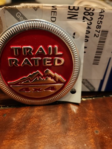 14-18 Jeep Cherokee New Red Trail Rated 4x4 Badge Nameplate Emblem ...