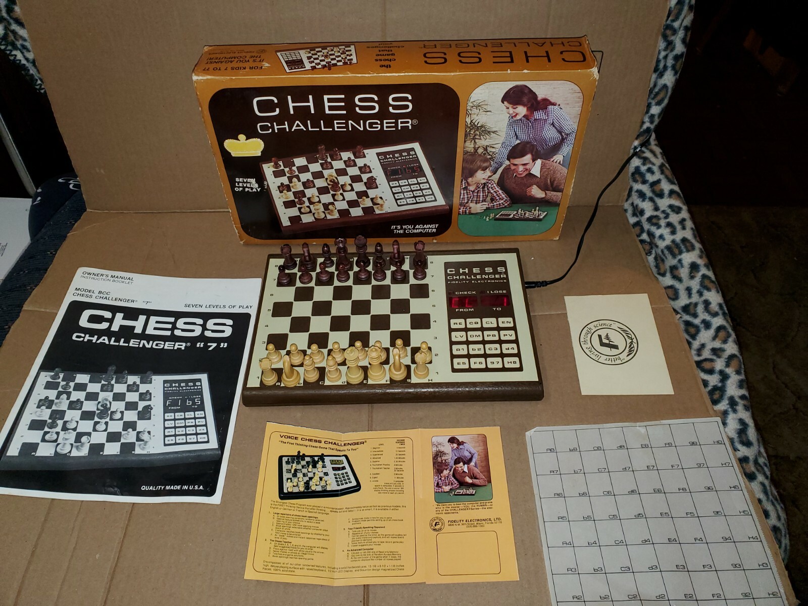 Fidelity Chess Challenger Computer - CC7 iii chess computer | eBay