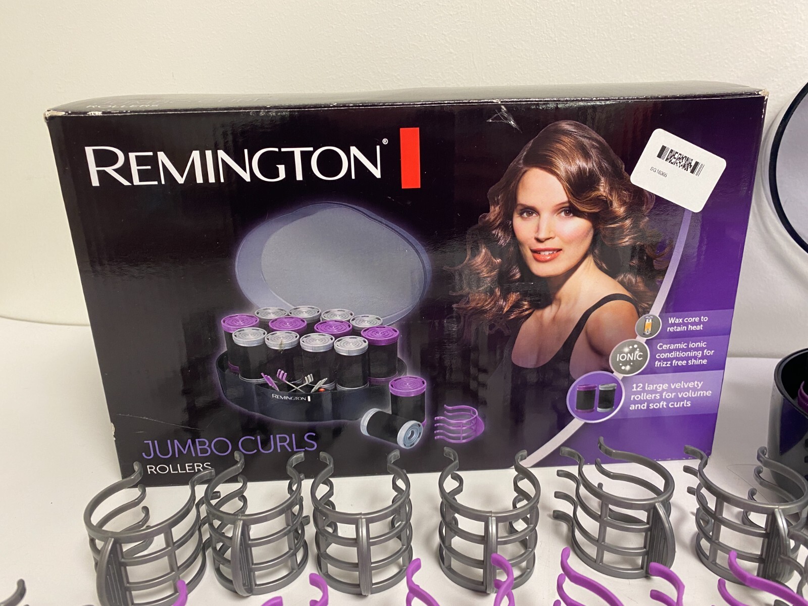 Remington Jumbo Curls Heated Hair Rollers Electric Velvety Curlers | eBay