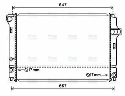 AVA Coolant Radiator TO2700 1640021330 1640021331 | eBay Australia