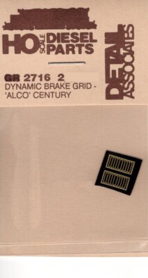 HO Scale Detail Associates 2716 Dynamic Brake Grid - 'Alco' Century 2 ...
