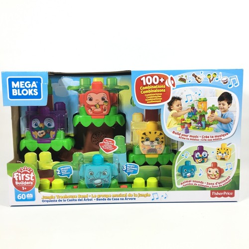 Mega Bloks Jungle Treehouse Band Music & Animal Sounds First Builders ...