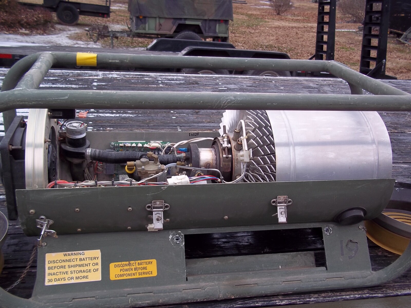 MILITARY SURPLUS HUNTER SPACE HEATER CONVECTIVE 35,000 BTU -MISSING ...