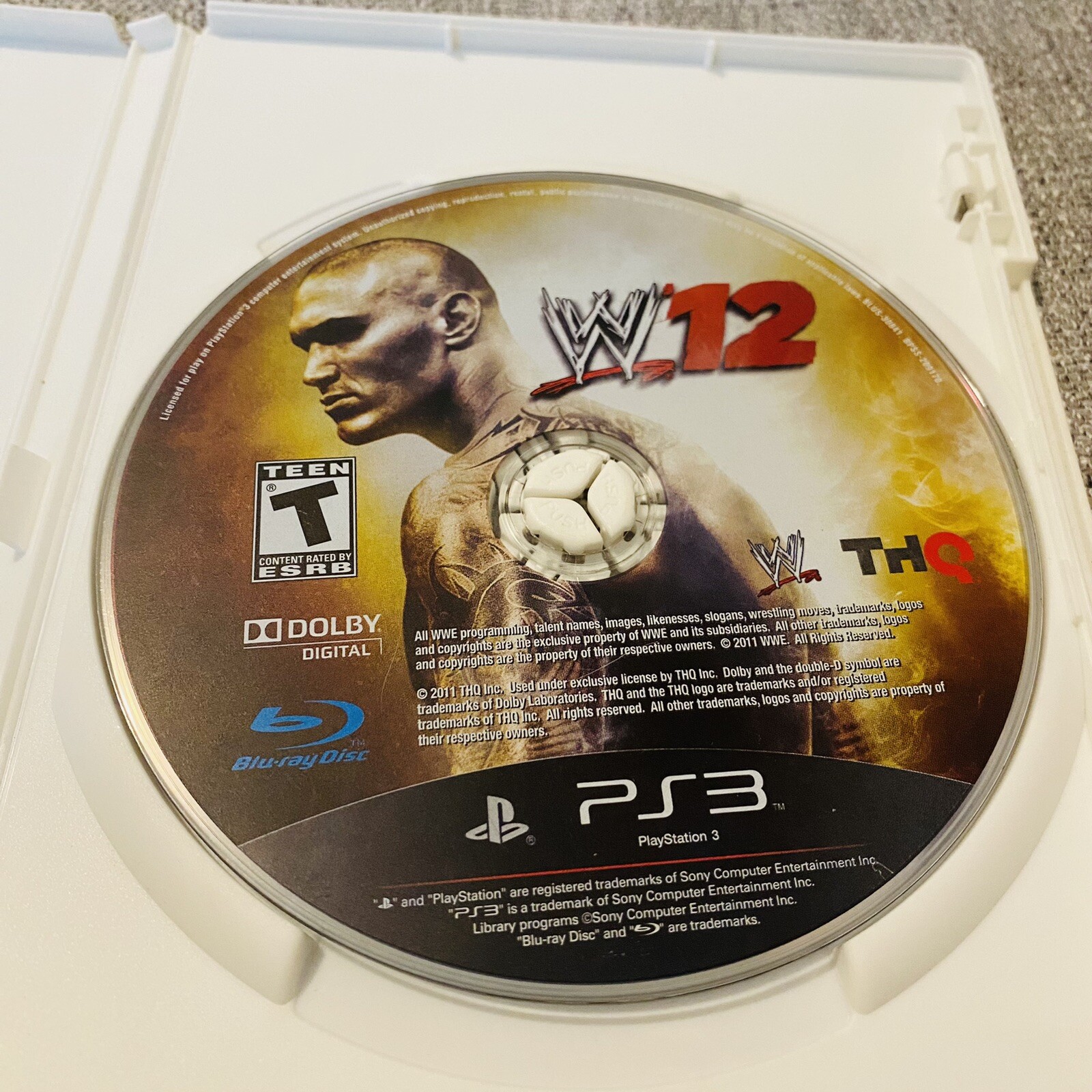 WWE 12 PS3 Sony PlayStation 3 Video Game 2K12 *DISC ONLY* Tested ...