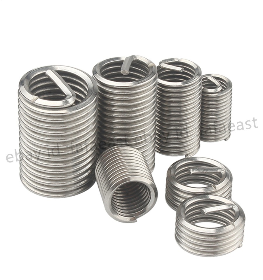 M3 M4 M5 M6 M8 M10 M12 Stainless Steel Helicoil Insert Thread Repair ...