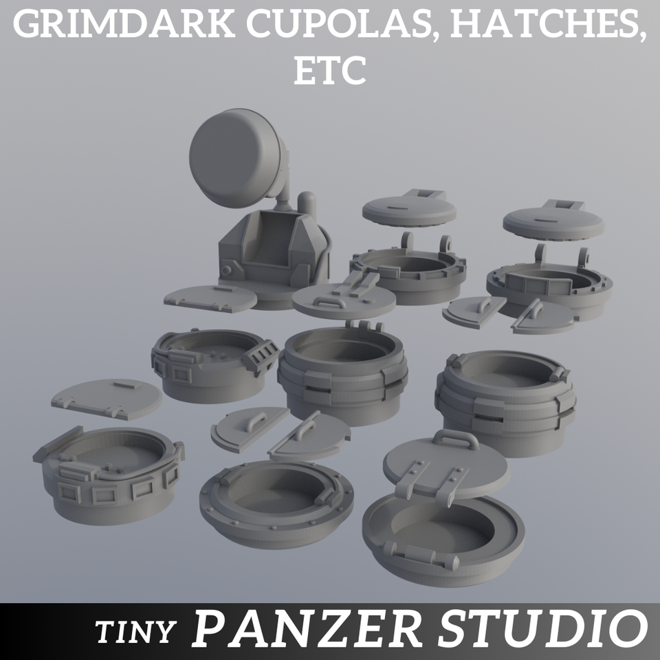 Tank cupola hatches compatible with scifi tanks & vehicles | eBay