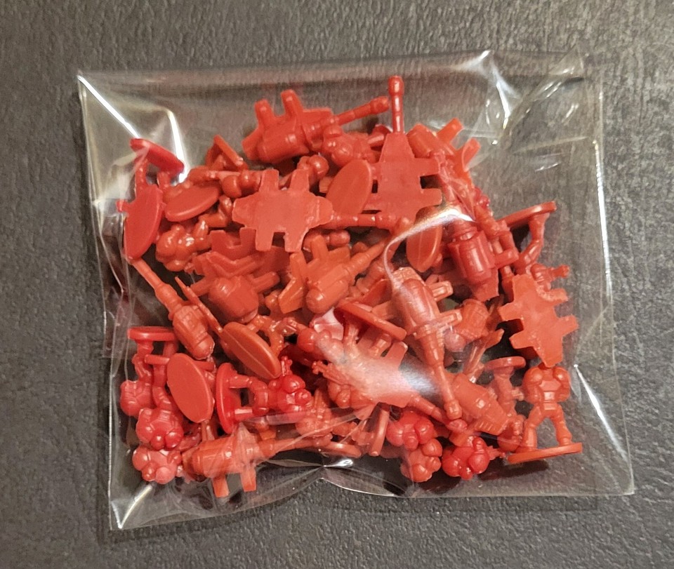 RISK Legacy RED Khan Industries Troop Replacement Army Pieces Complete ...