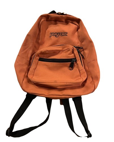 JanSport Orange Vintage Mini Backpack School Small Book Bag ...